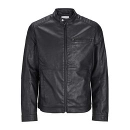 Jack & Jones Jack & Jones Kunstlederjacke in Black | Gr.: XS