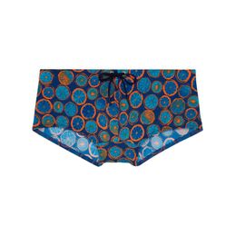 HOM Badeshorts Swim Trunk Trapani in navy print | Gr.: XXL