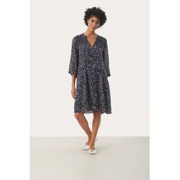 PART TWO Kleid ElkaPW Gerade Passform in Dark Navy Scattered Flower | Gr.: 36