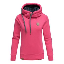 REPUBLIX Kapuzenpullover AMELIA in Fuchsia | Gr.: XL