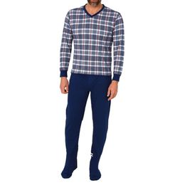 Normann Pflegeoverall langarm EteileSchlafanzug Reissverschluss - 83658 in blau | Gr.: XS