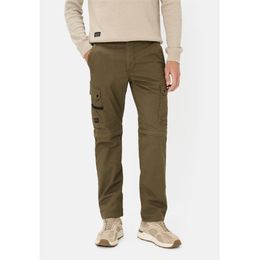 Camel Active Zip-Off Cargohose mit Sicherheitstasche in Olivgr&uuml;n | Gr.: W36/L34