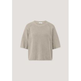 hessnatur Strickpullover in taupe | Gr.: S