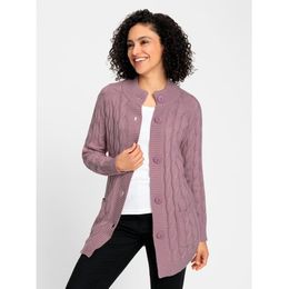 WITT WEIDEN Long-Strickjacke in mauve | Gr.: 52