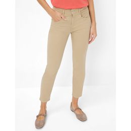Brax Damen R&ouml;hrenjeans Style SHAKIRA S ALMOND, denim beige, Gr. 34