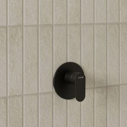 Kludi X1 Duscharmatur 327553975 Unterputz, Feinbau-Set mit Funktionseinheit, &Oslash; 150 mm, schwarz matt