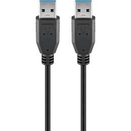 goobay USB 3.0 SuperSpeed Kabel, Schwarz 1,8m