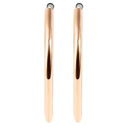 Adelia&acute;s Paar Creolen ADELIA&acute;S "Damen Ohrringe &ndash; Creole aus Edelstahl", Damen, Gr. Damen, Edelstahl, gold, Ohrringe, Perfekt zum Verschenken an besondere Menschen