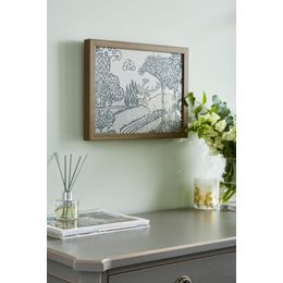 Bild mit Rahmen Laura Ashley "Trecastle", schwarz (farbe rahmen: braun, farbe bild(er): schwarz), 1 Stk., MDF, Bilder, Bilder 40x30cm