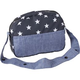 Bayer Chic 2000 Puppen Wickeltasche CHIC2000 "Jeans Grey", blau (sternchen blau), Puppenausstattungen, KinderB:29cm H:22cm T:9cm, Polyester, B:29cm H:22cm T:9cm