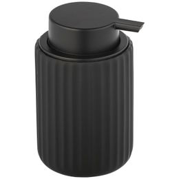 Seifenspender Wenko "Belluno", schwarz, Keramik, Kunststoff, Dosierspender, Seifenspender, F&uuml;llmenge: 400 ml