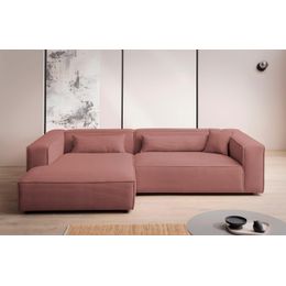 LeGer Home by Lena Gercke "PIARA XXL, Big-Sofa, Cord, Leinenoptik o. Strukturstoff, L-Form" wahlweise Ottomane rechts/links, Kedernaht, extra tiefe Sitzfl&auml;che