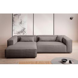 LeGer Home by Lena Gercke "PIARA XXL, Big-Sofa, Cord, Leinenoptik o. Strukturstoff, L-Form" wahlweise Ottomane rechts/links, Kedernaht, extra tiefe Sitzfl&auml;che