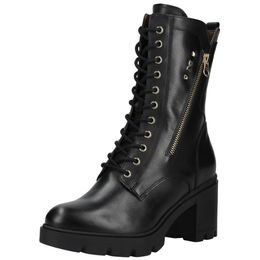 High-Heel-Stiefelette Nero Giardini "Nero Giardini Stiefelette Leder", Damen, Gr. 37, schwarz, Leder, Schuhe
