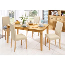 Esstisch OTTO HOME "Danuta", beige (natur ge&ouml;lt), B:160cm H:75cm T:90cm, Tische, Esstisch, wahlweise mit Schublade, aus massiver Kiefer, FSC-zertifiziert