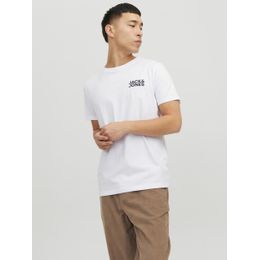 Jack & Jones Jack & Jones "JJECORP mit Logo-Print und klassischem Rundhals" mit Rundhalsausschnitt