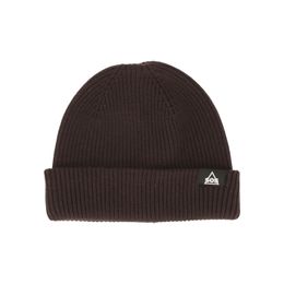 Beanie SOS "Rogla", Damen, braun (dunkelbraun), 51% Viskose, 27% Polyester, 22% Nylon, unifarben, M&uuml;tzen Beanie, mit kuscheligem Tragekomfort