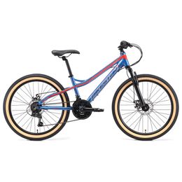 Jugendfahrrad Bikestar Gr. 33, blau (blau, gelb), Fahrr&auml;der, Kinder, 33cm, 24 Zoll (60,96cm), f&uuml;r Damen und Herren, Kettenschaltung