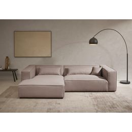 LeGer Home by Lena Gercke "PIARA XXL, Big-Sofa, Cord, Leinenoptik o. Strukturstoff, L-Form" wahlweise Ottomane rechts/links, Kedernaht, extra tiefe Sitzfl&auml;che