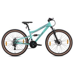 Mountainbike Bikestar Gr. 38, gr&uuml;n, Fahrr&auml;der, Damen, 38cm, 26 Zoll (66,04cm), f&uuml;r Damen und Herren, Kettenschaltung