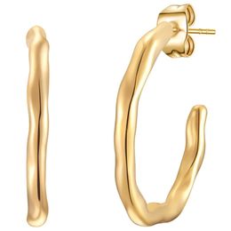 Paar Creolen EASTSIDE "Set: ES448", gelbgold, Ohrringe, Damen, 24,8, Edelstahl, aus Edelstahl