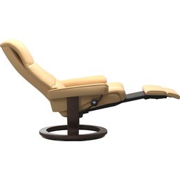 Relaxsessel stressless "View", gelb (gelb batick), B:79cm H:109cm T:77cm, Leder BATICK: BATICK ist ein leicht korrigiertes, durchgef&auml;rbtes und genarbtes M&ouml;belleder, bei dem die meisten Unebenheiten und Spuren in der Regel entfernt wurden.;Leder PALOMA: PALOMA ist ein durchgef&auml;rbtes Semianilin-M&ouml;belleder mit nat&uuml;rlicher Narbung.;ROHLEDER Stoff Q2 FARON: Ein fester zuverl&auml;ssiger Boucl&eacute; mit einem str