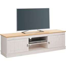 TV-Board OTTO HOME "Indra", gelb (wei&szlig;, honig), B:160cm H:45cm T:40cm, Massivholz, Sideboards, TV-Board, wahlweise in 2 Breiten, Fernsehtisch
