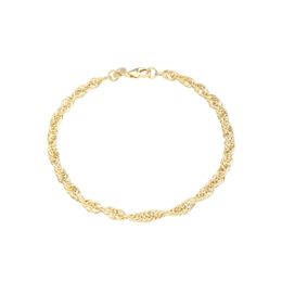 Goldarmband Amor "2014488", gold (gelbgoldfarben), Armb&auml;nder, Damen, 19cm, Gelbgold 375, Goldarmband