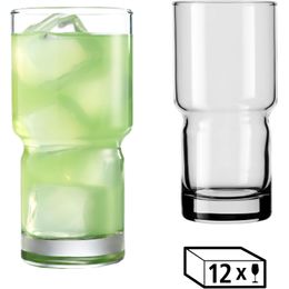 Gl&auml;ser-Set Libbey "Beverage Glas -NEWTON- 355 ml, &Oslash;: 7 cm, H: 14,5 cm, 12er Set", transparent, H:14,5cm &Oslash;:7cm, Glas, Trinkgef&auml;&szlig;e, hochwertig verarbeitet, im modernen Design