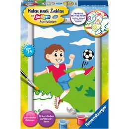 Malen nach Zahlen Ravensburger "Spa&szlig; am Fu&szlig;ball", bunt, Malvorlagen, KinderB:13cm H:18cm, Made in Europe, B:13cm H:18cm