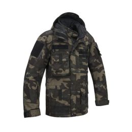 Winterjacke Brandit "Brandit Herren Performance Outdoorjacket", Herren, Gr. S, schwarzcamo, 100% Polyester, mehrfarbig, normal, ohne Ausschnitt, Jacken Winterjacke