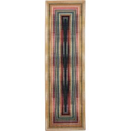 Teppich HEINE HOME Gr. 8, beige, B:195cm H:10mm L:195cm, Polypropylen, Teppiche, Kurzflorteppich Webteppich Flachgewebeteppich Teppich