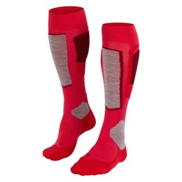 Skisocken Falke "SK4 Advanced", Damen, Gr. 39-40, rosa (rose), Materialmix, normal, Socken, w&auml;rmend, hohe Feuchtigkeitsaufnahme, schnell trocknend