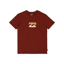 T-Shirt Billabong "Icon Wave", Jungen, Gr. S, firot rot, Obermaterial: 100% Baumwolle., Shirts T-Shirt