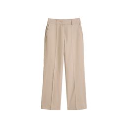 Marc O'Polo Stoffhose MARC O'POLO, Damen, Gr. 36, N-Gr, smooth sand, Twill, Obermaterial: 98% Baumwolle, 2% Elasthan, straight fit 7/8-L&auml;nge, Hosen Stoffhose, Model Mea straight fit aus Organic Cotton-Twill