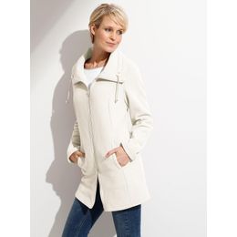 Fleecejacke Classic Basics, Damen, Gr. 46, wei&szlig; (wollwei&szlig;), 100% Polyester, unifarben, Jacken Fleecejacke