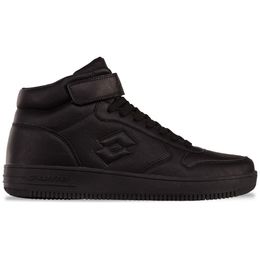 Sneaker Lotto, Damen, Gr. 44, schwarz, Synthetik, clean, Schuhe Sneaker, - in angesagtem Midcut Basketball-Design