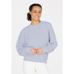 ENDURANCE ATHLECIA Sweatshirt ATHLECIA "Crecy", Damen, Gr. 34, wei&szlig;, 50% Baumwolle, 48% Polyester, 2% Elasthan, unifarben, normal, Rundhals, Sweatshirts Sweatshirt, aus super weichem Material