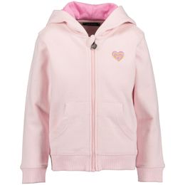 Sweatjacke Blue Seven "Blue Seven M&auml;dchen Sweatjacke langarm", Jungen, Gr. 122, 4020, rosa, 100% Baumwolle, normal normal, Rundhals, normaler Saum, Sweatjacken Sweatjacke
