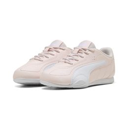 Sneaker Puma "Puma Catch Sneakers Kinder", Damen, Gr. 34.5, jasmine flower wei&szlig; pink, Obermaterial: Textil, Synthetik; Futter: Textil; Innensohle: Textil; Laufsohle: Gummi, Schuhe Sneaker