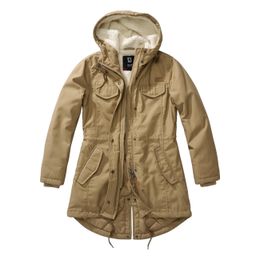 Parka Brandit "Brandit Damen Ladies Marsh Lake Parka", Damen, Gr. 4XL, camel, 80% Polyester, 20% Baumwolle, unifarben, normal, ohne Ausschnitt, Jacken Parka