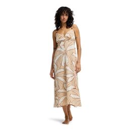 Sommerkleid Billabong "Tropic Breeze Maxi", Damen, Gr. L, US-Gr&ouml;&szlig;en, stone, Obermaterial: 48% Viskose, 44% Walkfrottier, 8% Leinen;, Kleider Sommerkleid