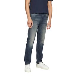 Regular-fit-Jeans s.Oliver "MAURO", Herren, Gr. 30, L&auml;nge 34, blau (dunkelblau used), Denim/Jeans, Obermaterial: 98% Baumwolle, 2% Elasthan, unifarben, regular fit kn&ouml;chellang, Jeans, im Five-Pocket Style
