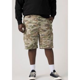 LEVI'S&reg; PLUS Cargoshorts LEVI'S PLUS, Herren, Gr. 44, N-Gr, ombre camo soft camo rpstp print, Web, Obermaterial: 100% Baumwolle, bequem knielang, Hosen, Sommerhose