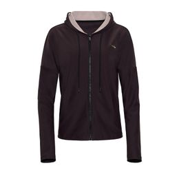 Trainingsjacke WINSHAPE "Functional Comfort Jacket J008C", Damen, Gr. XS, espresso, cappuccino, 85% Polyester, 15% Elasthan, ohne Ausschnitt, Jacken Trainingsjacke, mit Ton-in-Ton-Farbakzent