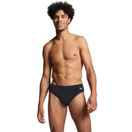 Badehose Puma "Puma SWIM MEN CLASSIC SWIM BRIEF", Herren, Gr. L, N-Gr, schwarz, Web, Elasthan, Polyester, unifarben, Badehosen Badehose, mit seitlichem Logoprint, Topseller