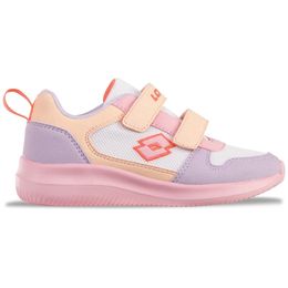 Sneaker Lotto, Kinder, Gr. 27, rosa (lila, rose), Kunstfaser, Synthetik, mehrfarbig, Schuhe Sneaker, - extra leicht & bequem