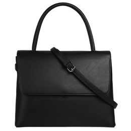 Henkeltasche Bugatti "ILVA", Damen, Gr. B/H/T: 31cm x 24cm x 14cm onesize, schwarz, Kunstfaser, leicht gl&auml;nzend, unifarben, Taschen Henkeltasche