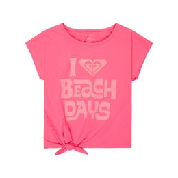 T-Shirt Roxy "Pura Playa", Jungen, Gr. 12(148-156cm), sangria sunset, Obermaterial: 100% Walkfrottier;, Shirts T-Shirt