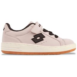Sneaker Lotto, Kinder, Gr. 28, schwarz (stone, schwarz), Synthetik, mehrfarbig, Schuhe Sneaker, - mit extra breiter Elastik Schn&uuml;rung
